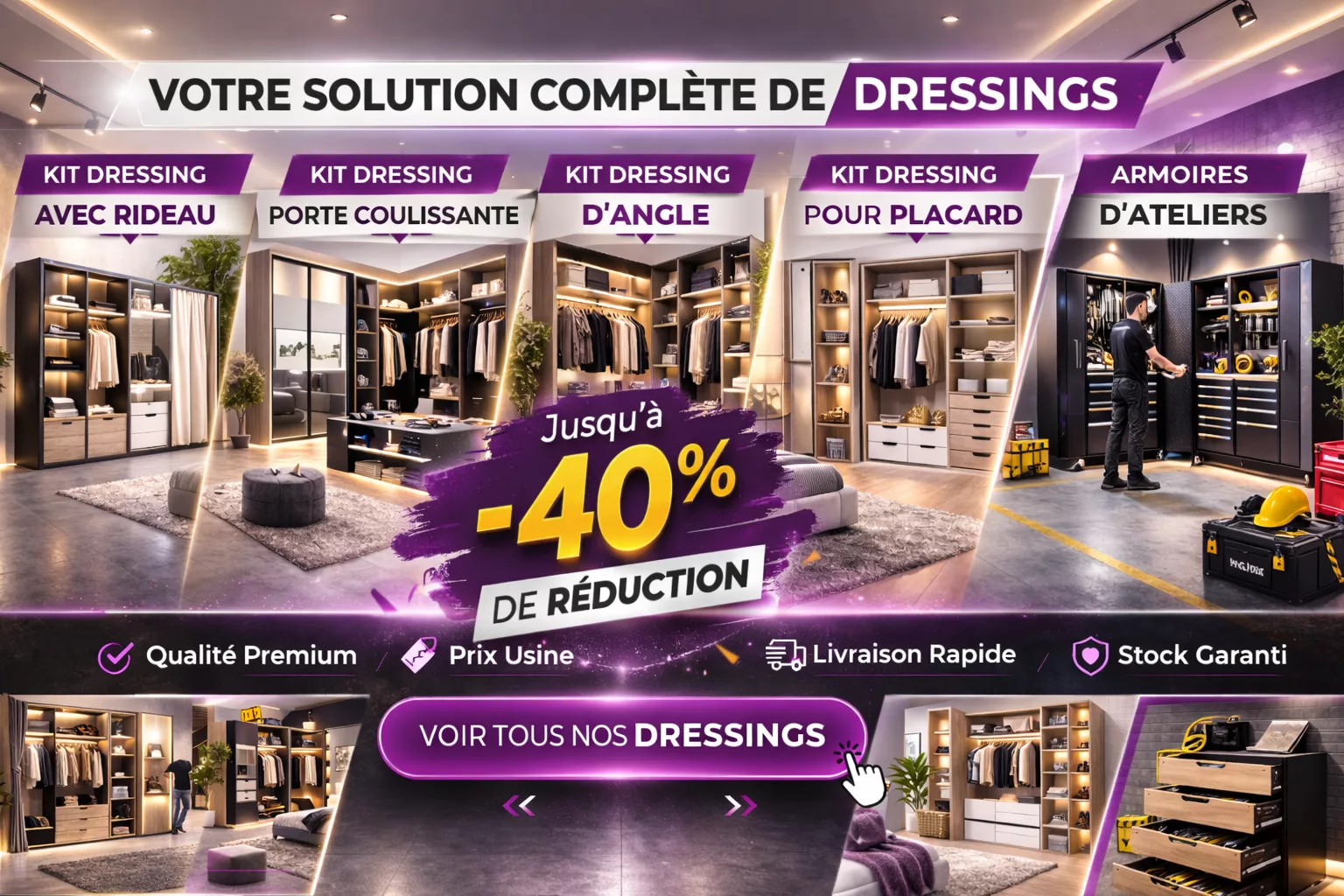 Les meilleurs kits dressing du moment